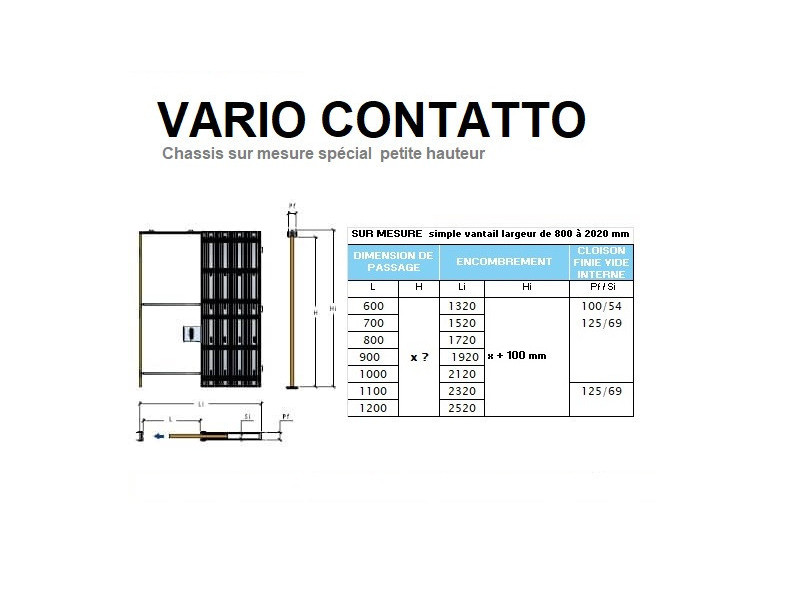 Scrigno Vario Conttato, un galandage pour petites hauteurs.